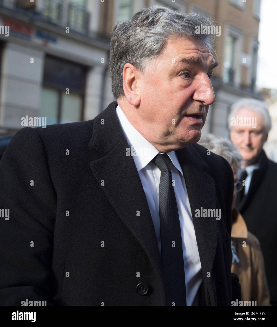 Pic shows: Jim Carter Downton Abbey Funeral of Roger Lloyd-Pack ...