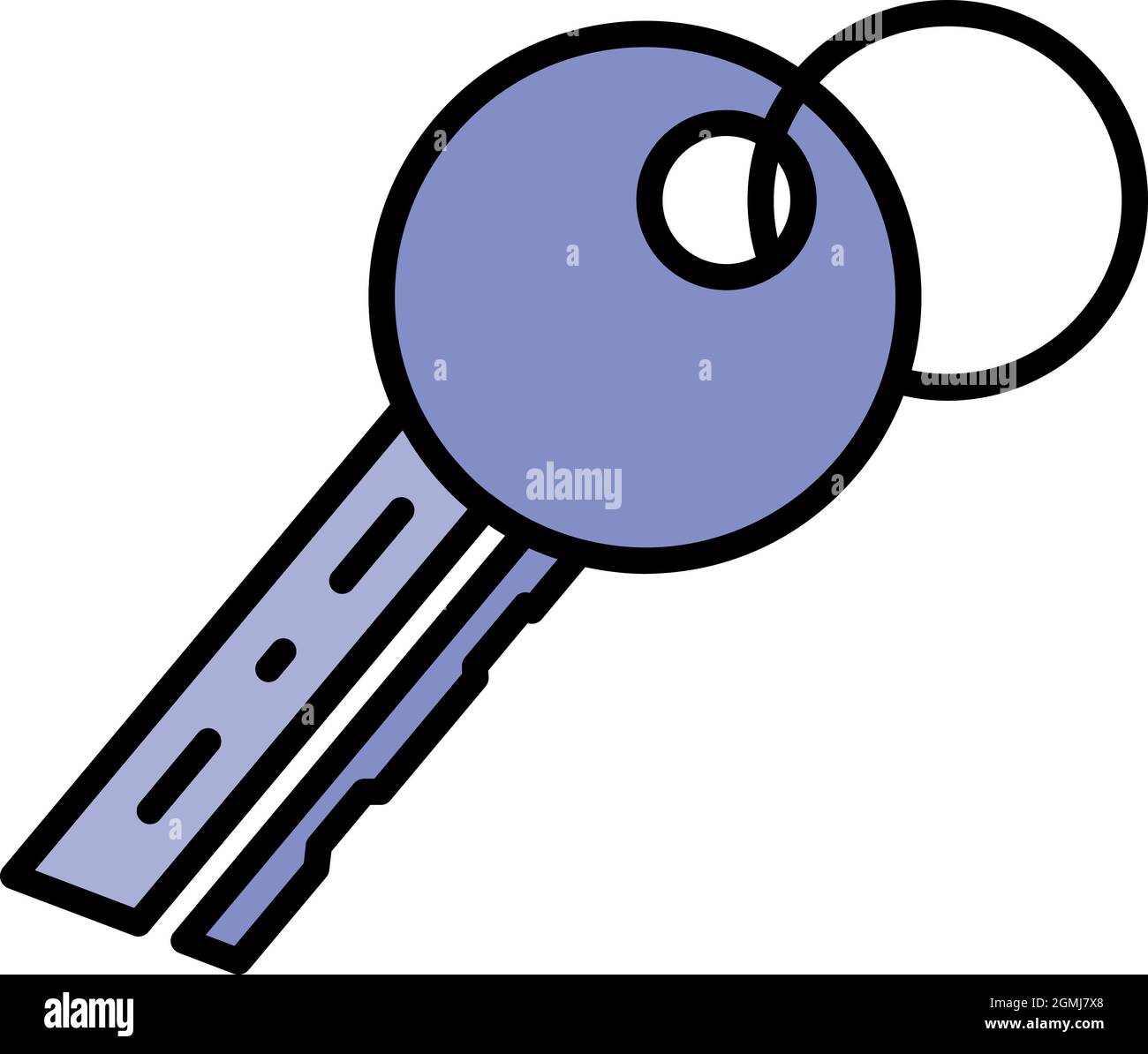 Car key icon. Outline car key vector icon color flat isolated Stock ...