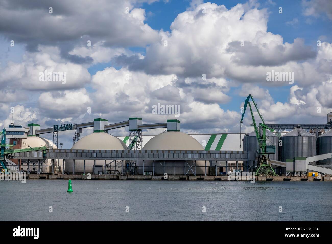 Klaipeda, Lithuania - August 03, 2021: Klaipeda port with ships ...