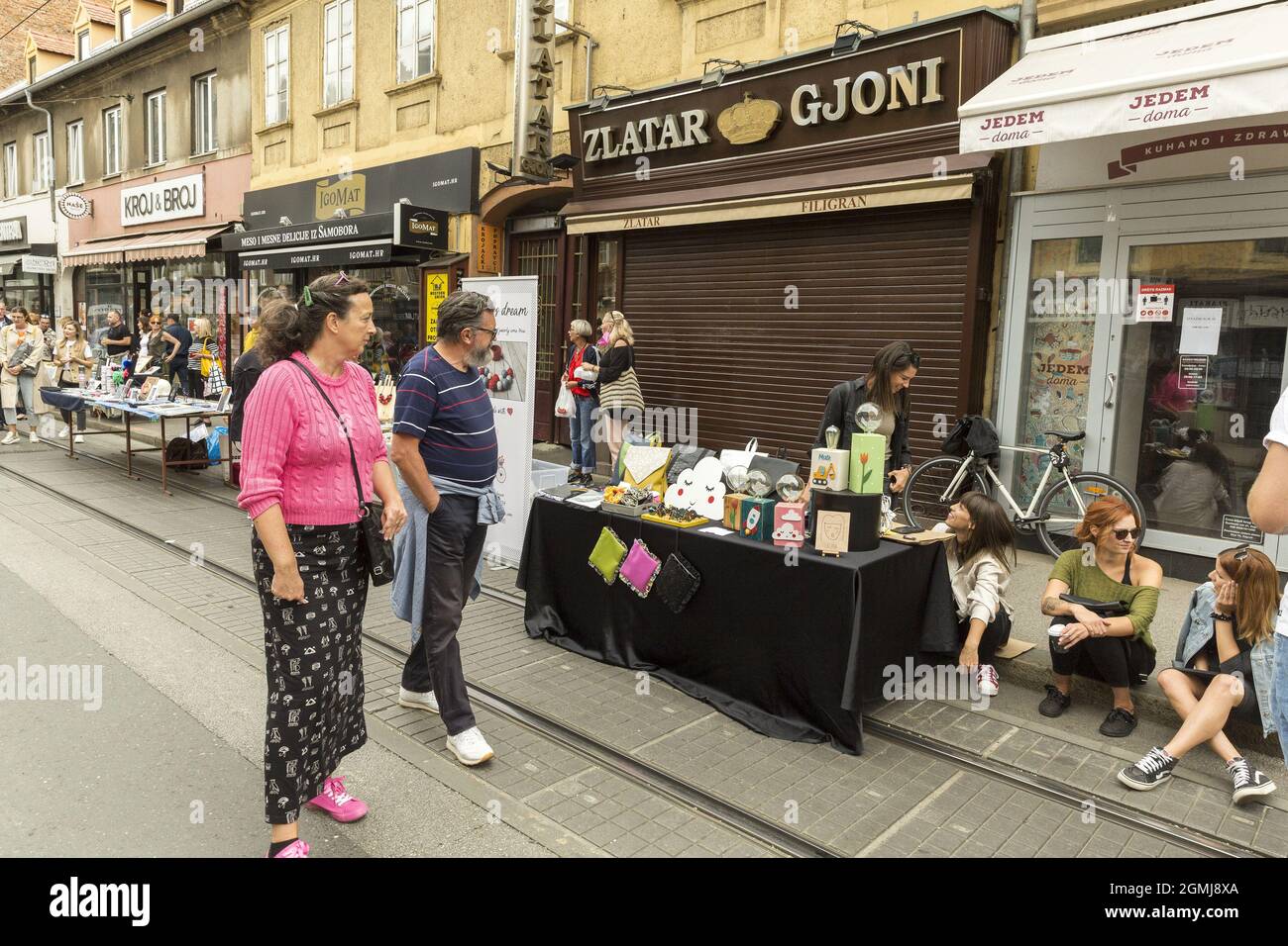 Sunday street festival Stock Photo - Alamy