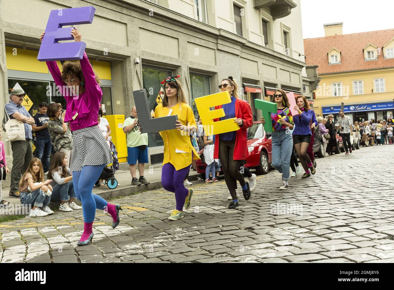 Sunday street festival Stock Photo - Alamy