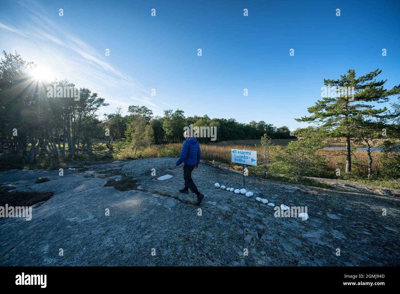 On a nature trail at Isokari island, Kustavi, Finland Stock Photo - Alamy