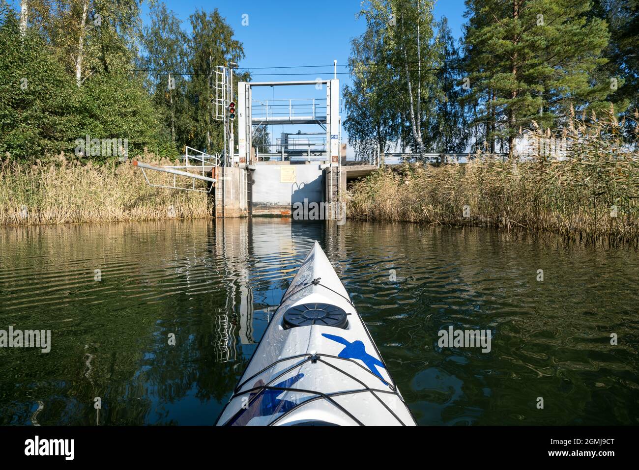 Entering the Uusikaupunki freshwater pool from the Baltic Sea via ...