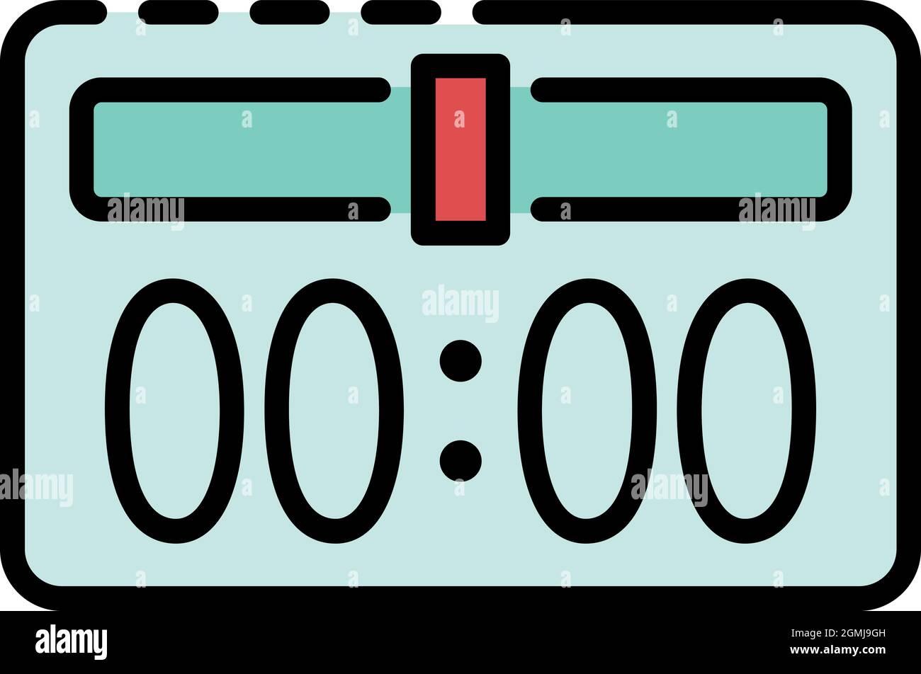 Basketball scoreboard icon. Outline basketball scoreboard vector icon ...