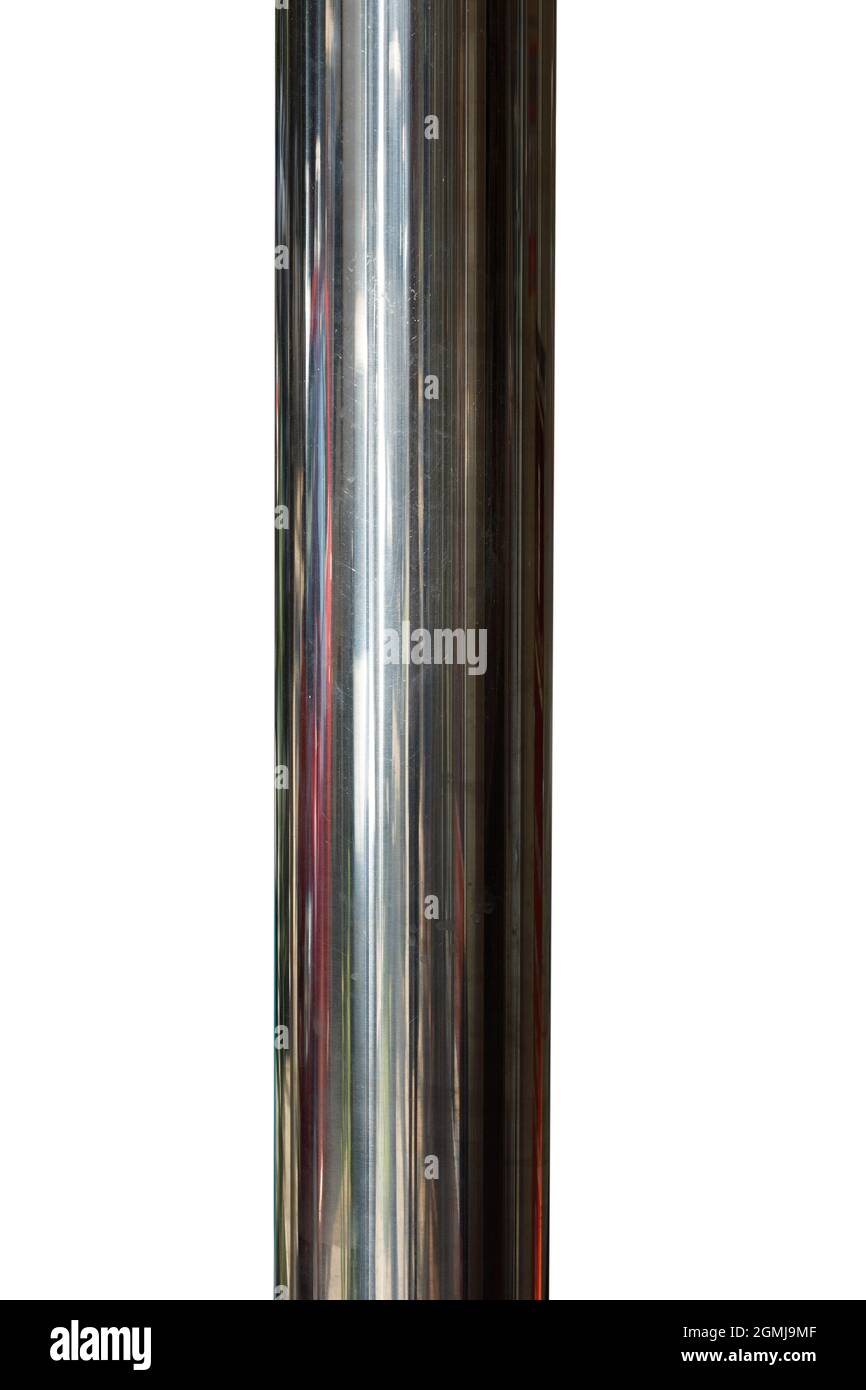 shiny metal pole isolated on white background. High quality photo Stock ...