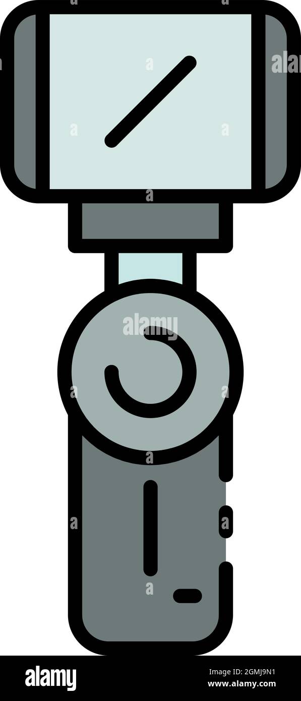 Smartphone camera icon. Outline smartphone camera vector icon color ...