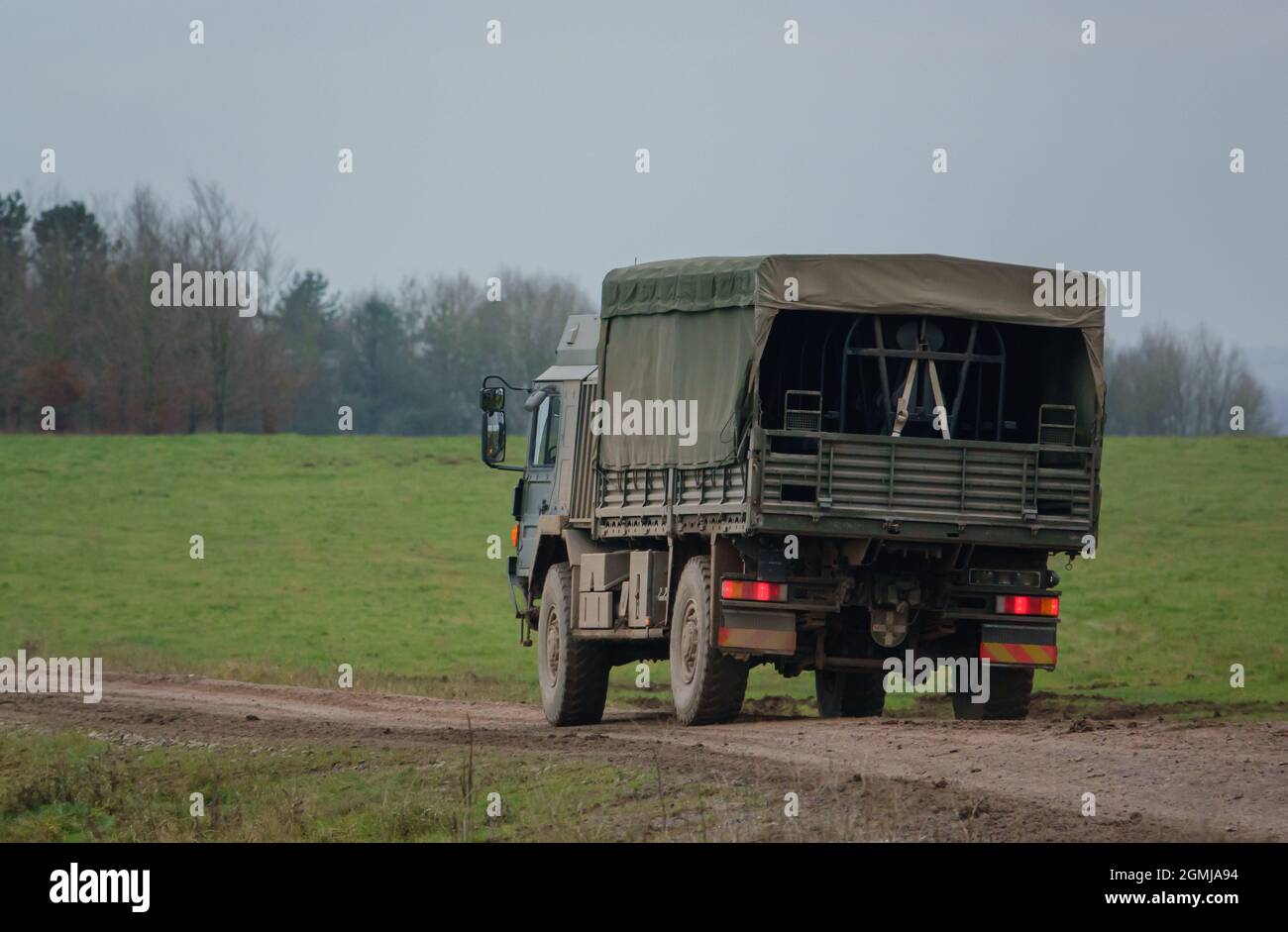 britiosh army MAN SV 4x4 large support vehicle lorry truck in action on ...