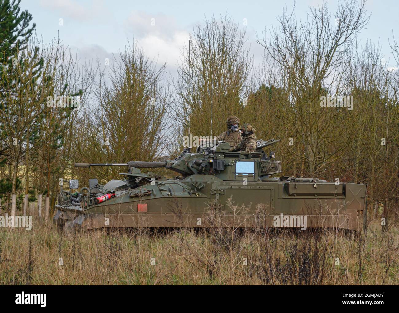 British army Warrior FV510 light infantry fighting vehicle tank in ...