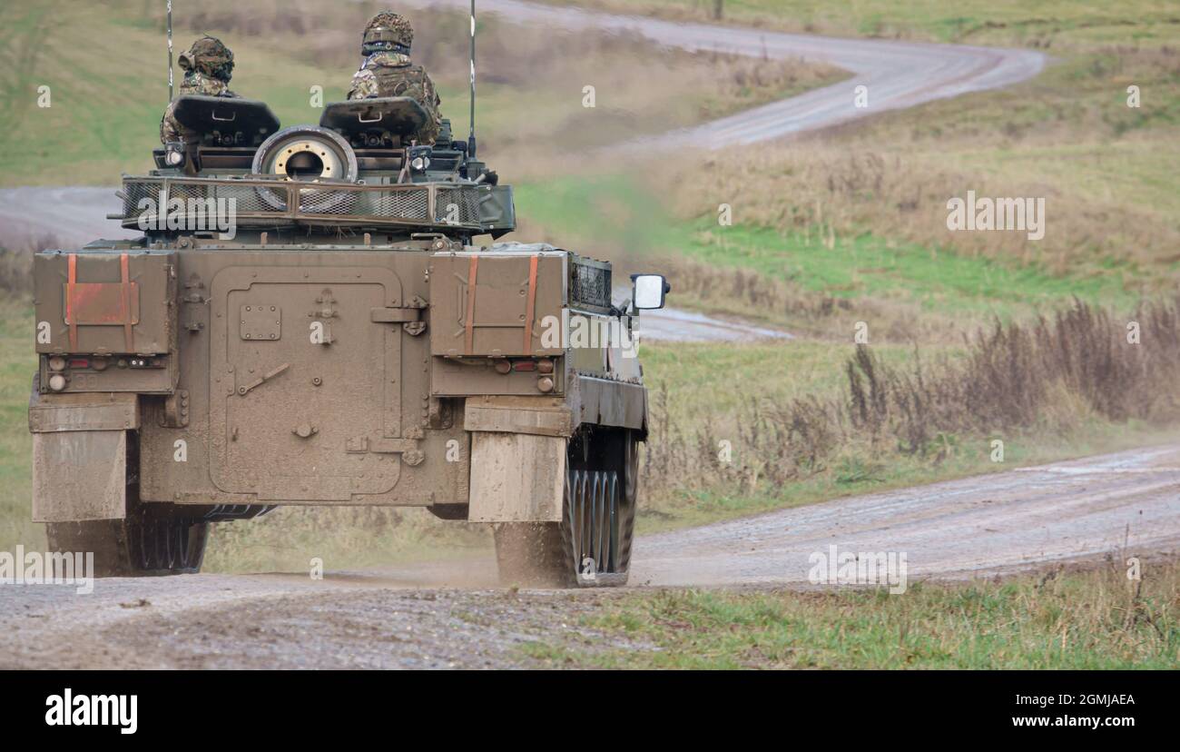 British army Warrior FV510 light infantry fighting vehicle tank in ...