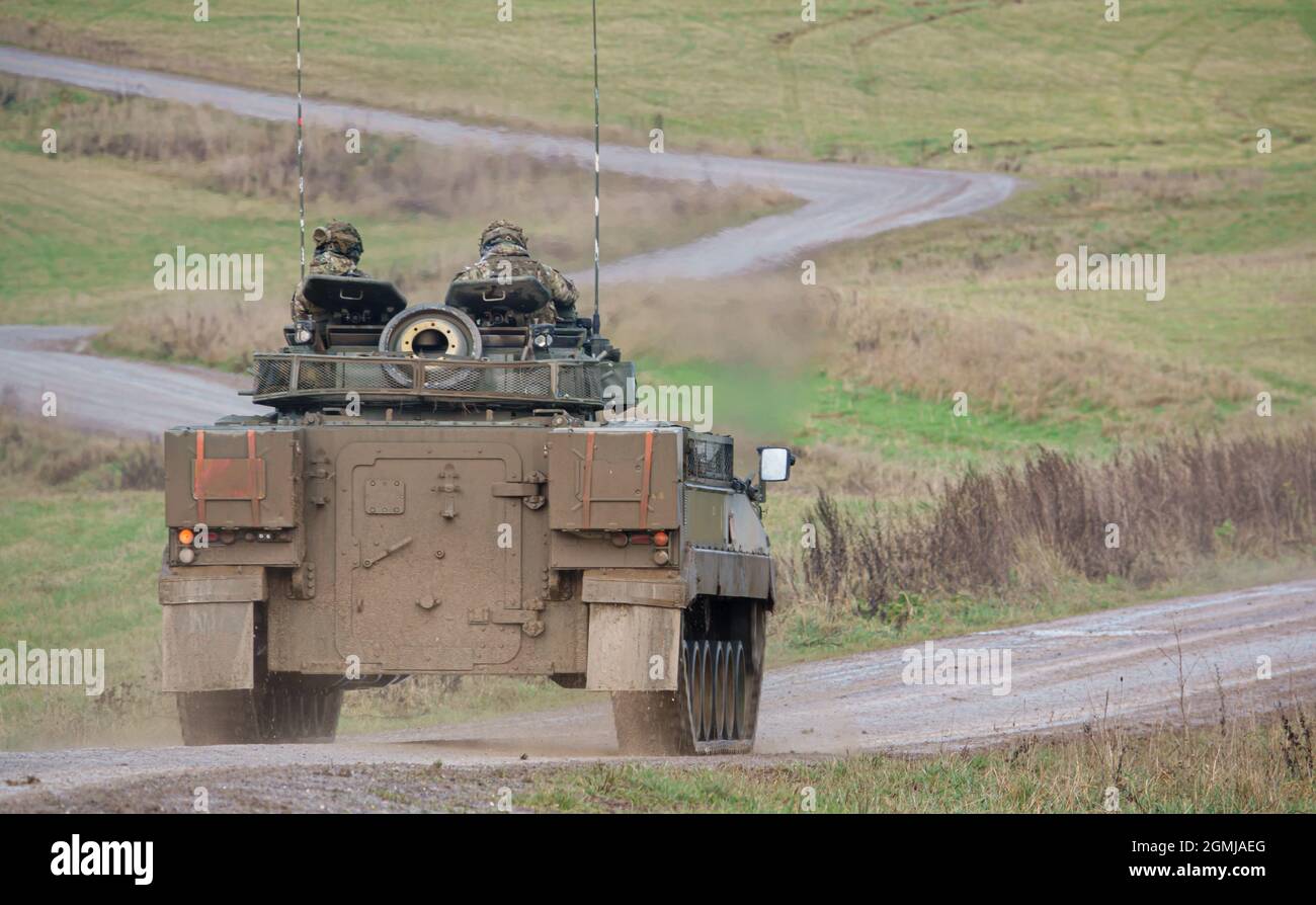 British army Warrior FV510 light infantry fighting vehicle tank in ...