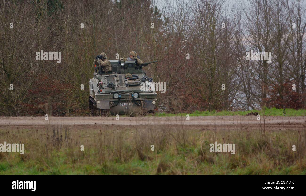 british army Spartan FV103 light armored vehicle in reconnaissance ...