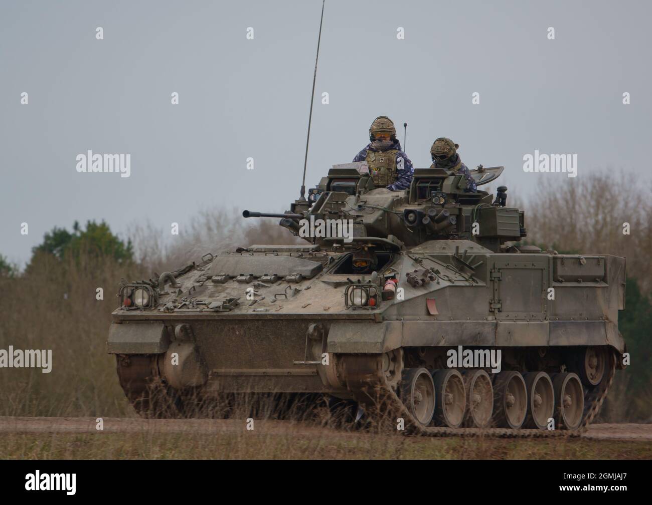 British army Warrior FV510 light infantry fighting vehicle tank in ...