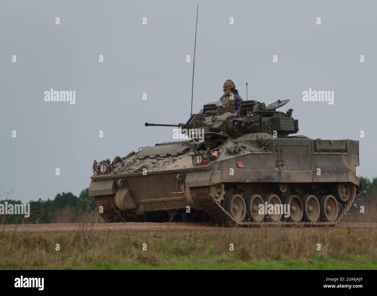 British army Warrior FV510 light infantry fighting vehicle tank in ...