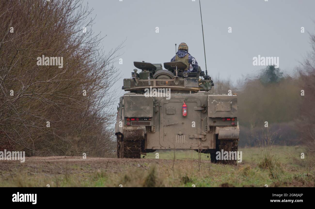 British army Warrior FV510 light infantry fighting vehicle tank in ...