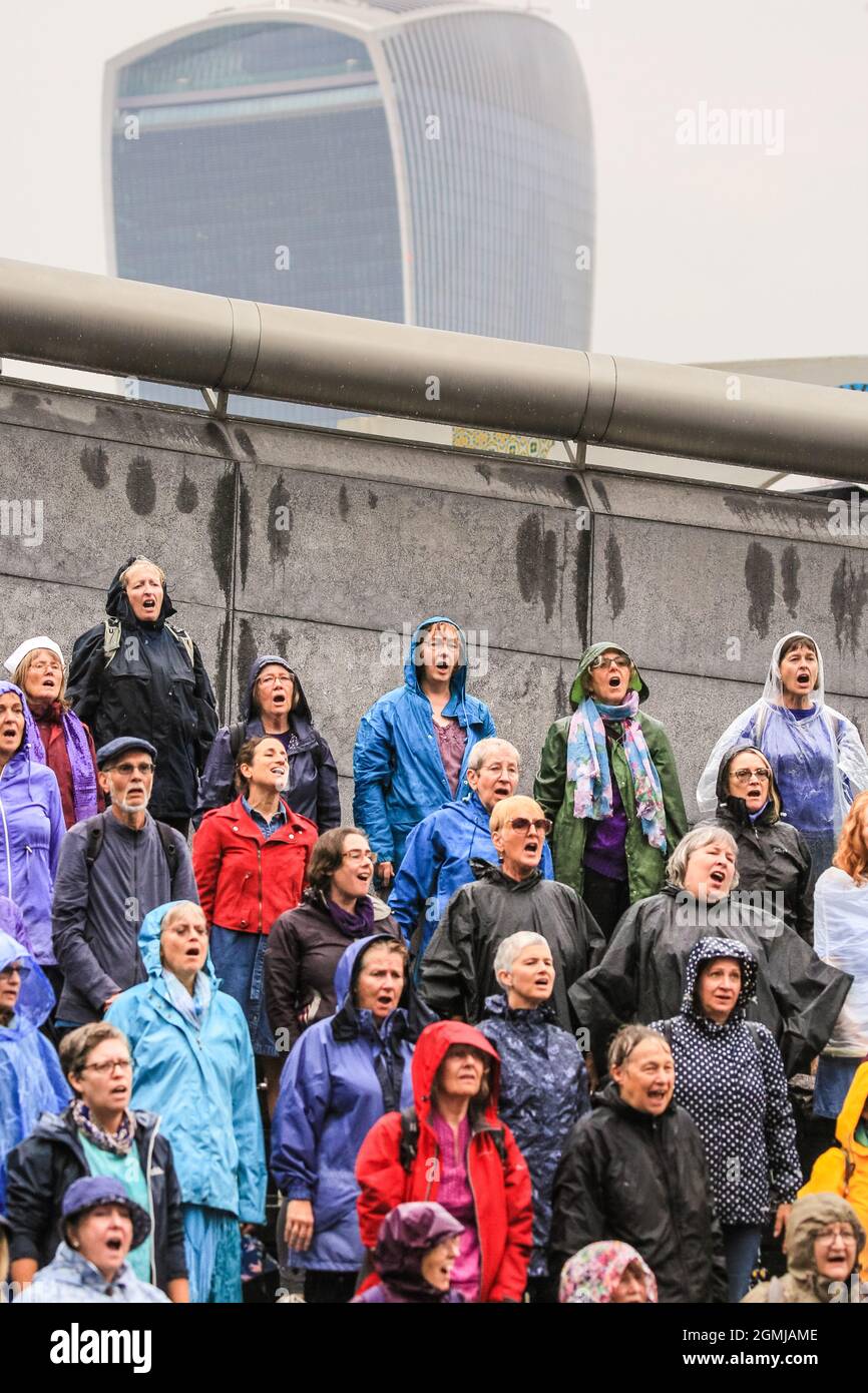 The Scoop, London, UK. 19th Sep, 2021. The singers perform for WaterAid ...