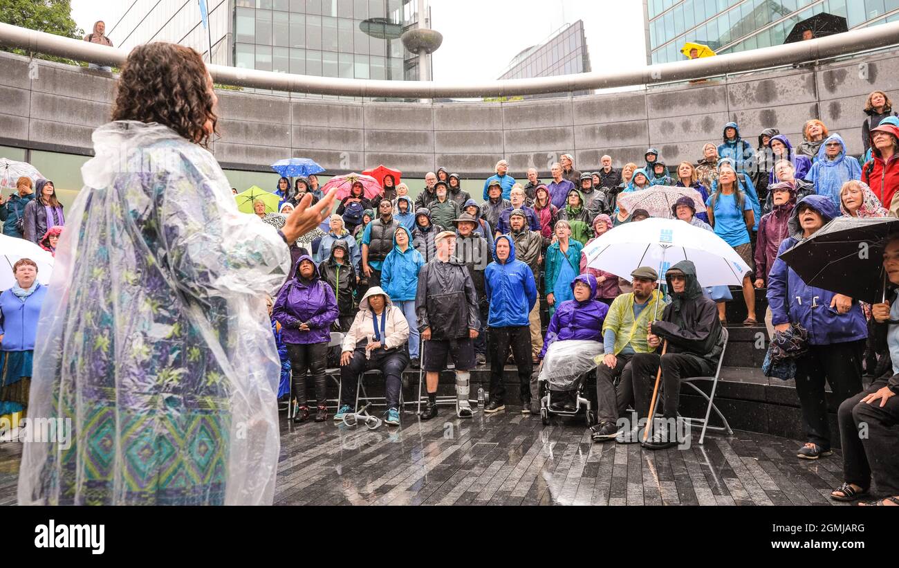 The Scoop, London, UK. 19th Sep, 2021. The singers perform for WaterAid ...