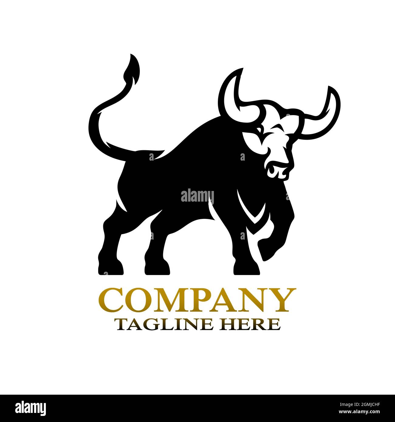 Modern angry bull logo. Vector illustration Stock Vector Image & Art ...