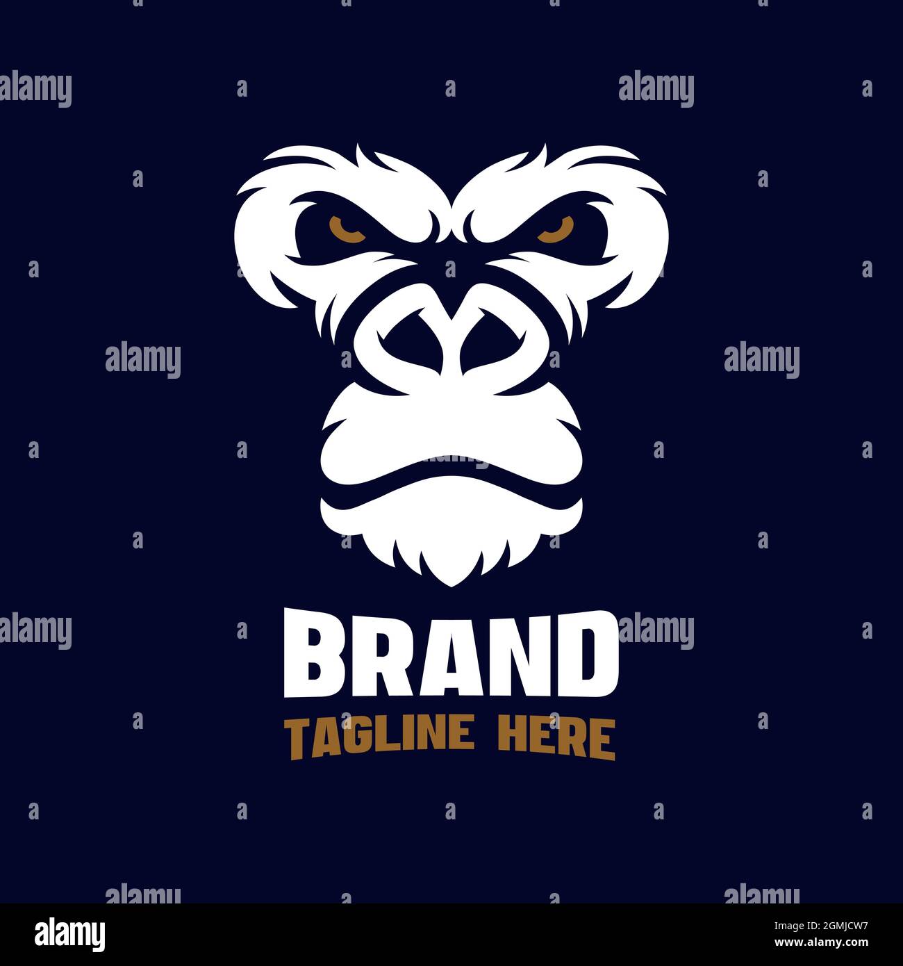 Angry gorilla modern logo. Vector illustration Stock Vector Image & Art ...
