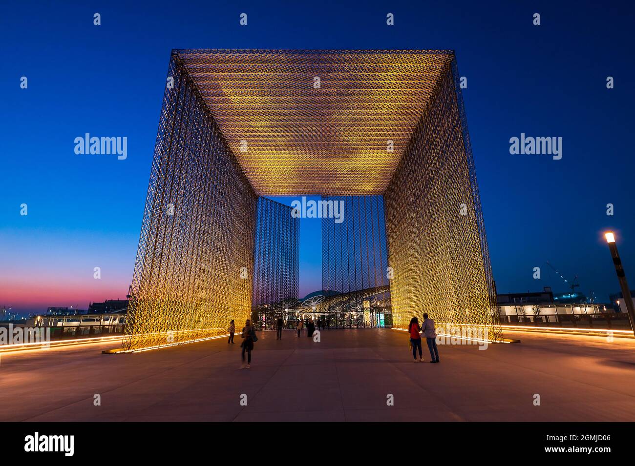 Dubai, United Arab Emirates - February 4, 2020: Entrance gate of Terra ...