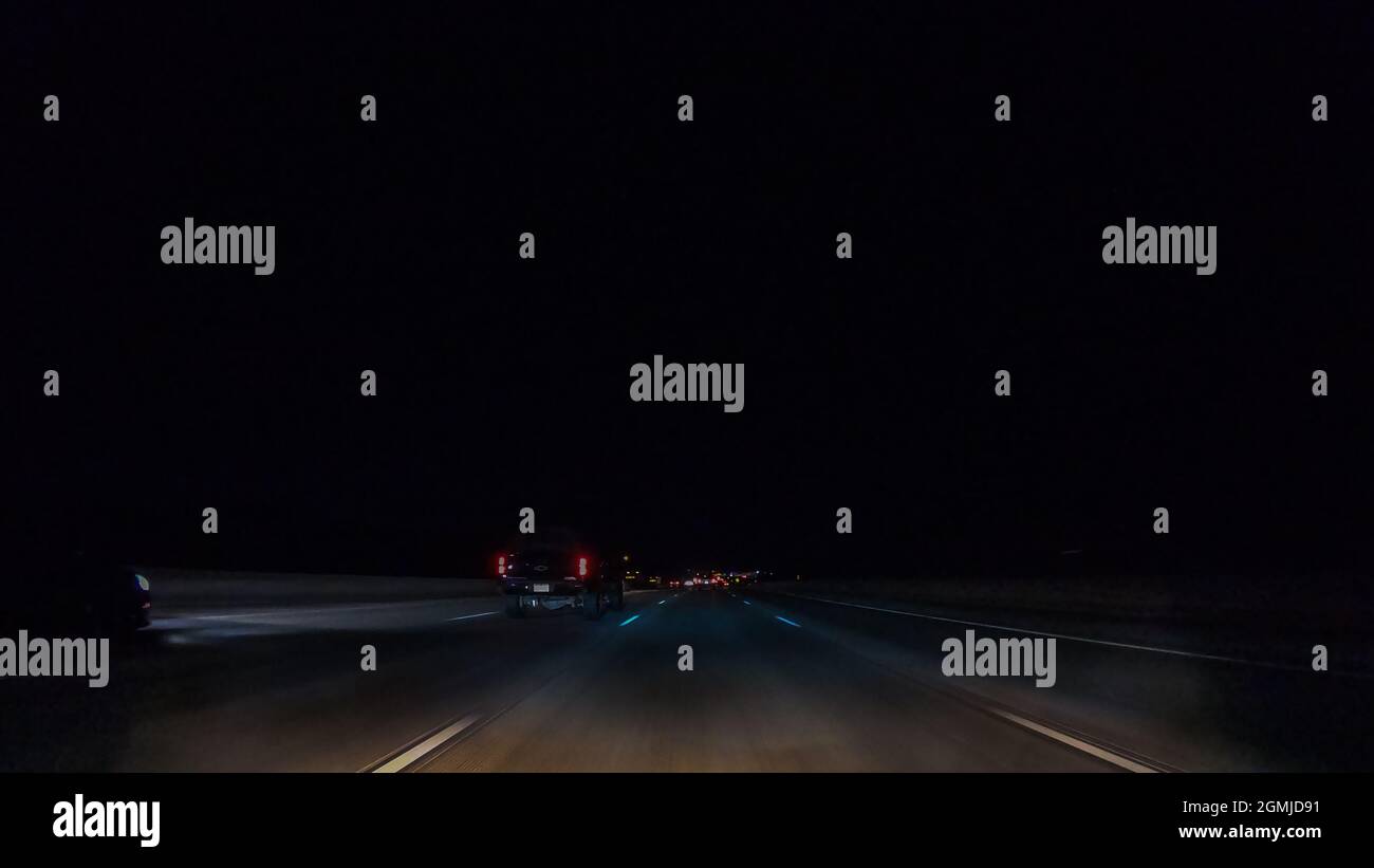Driving on an interstate highway in suburban America Stock Photo - Alamy