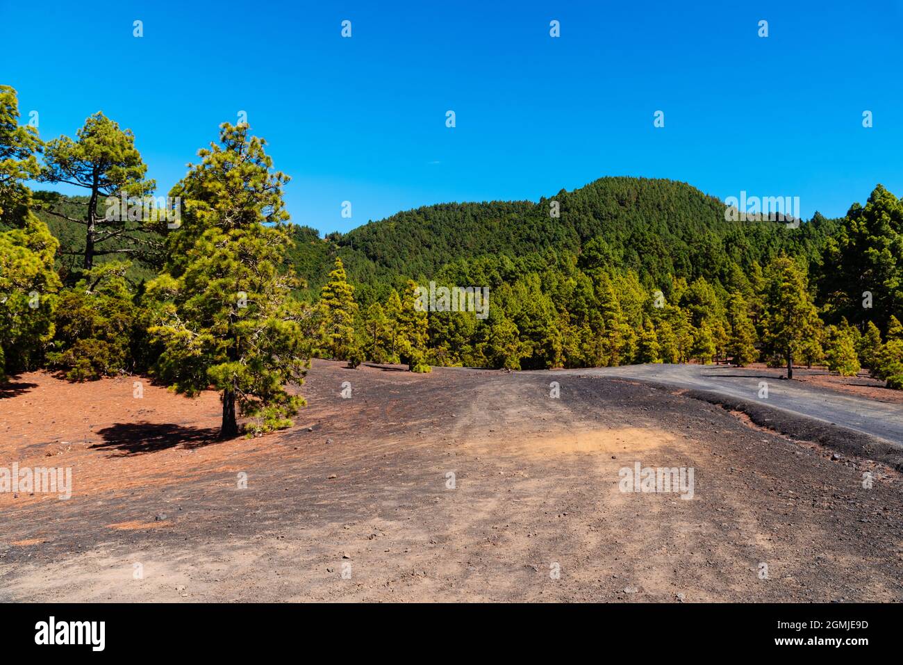 National Park of Caldera de Taburiente from Llano del Jable ...