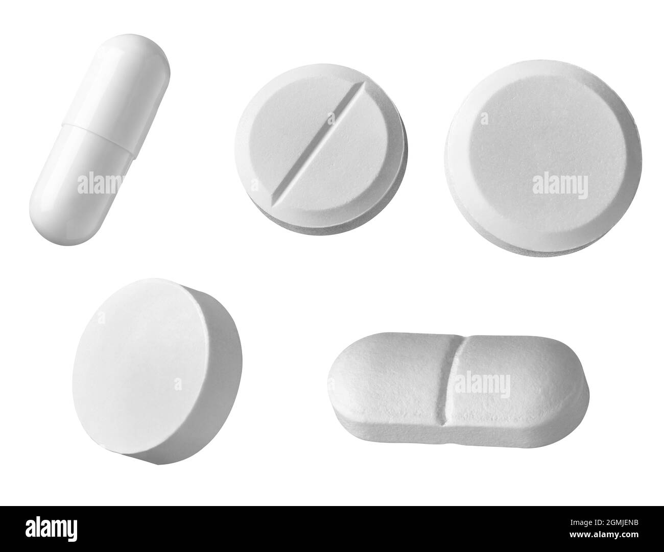 white pill medical drug medication Stock Photo - Alamy