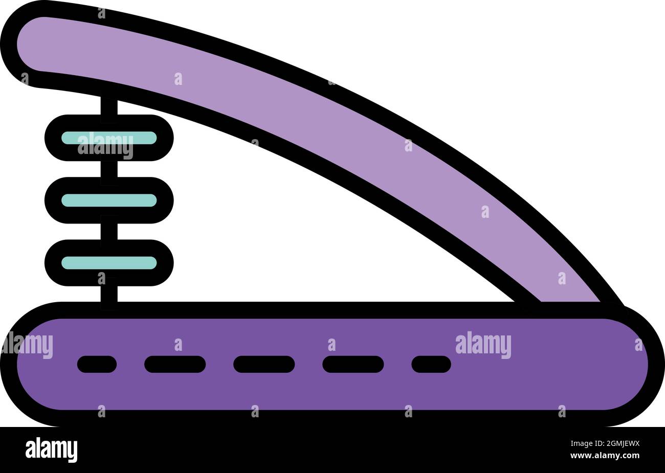 Gymnastic springboard icon. Outline gymnastic springboard vector icon ...