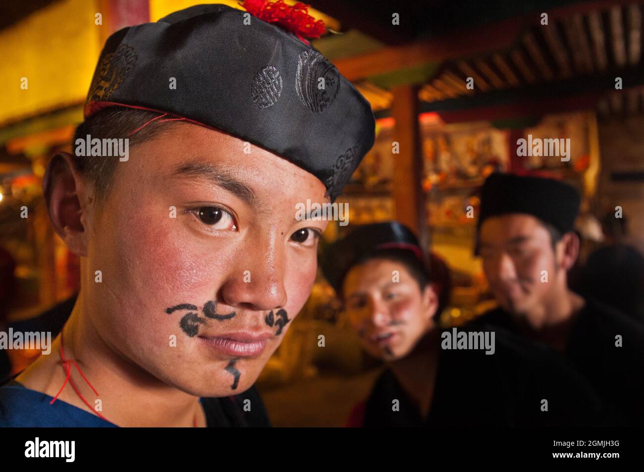 Chinese man face moustache hi-res stock photography and images - Alamy