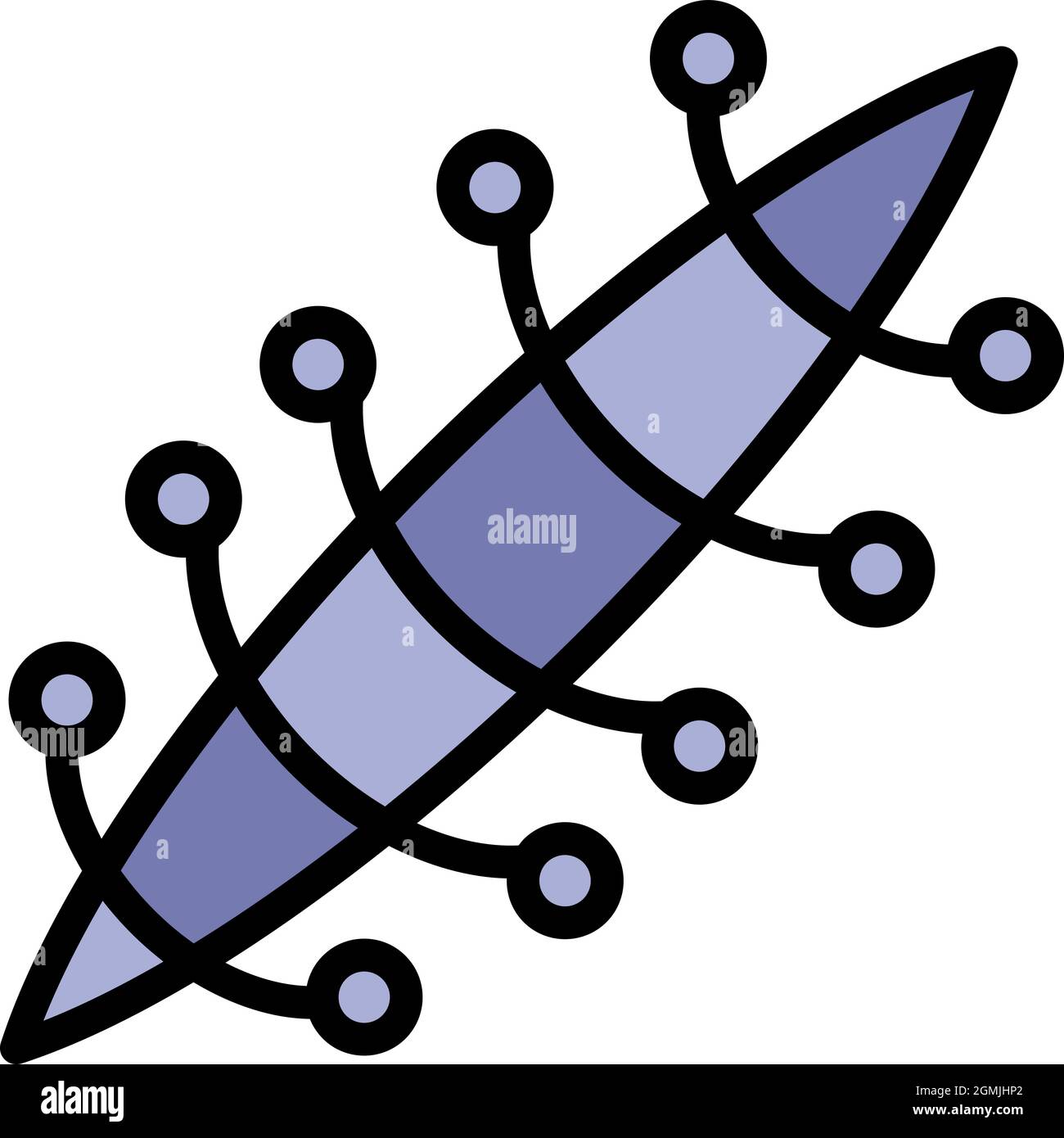 Suture icon. Outline suture vector icon color flat isolated Stock ...