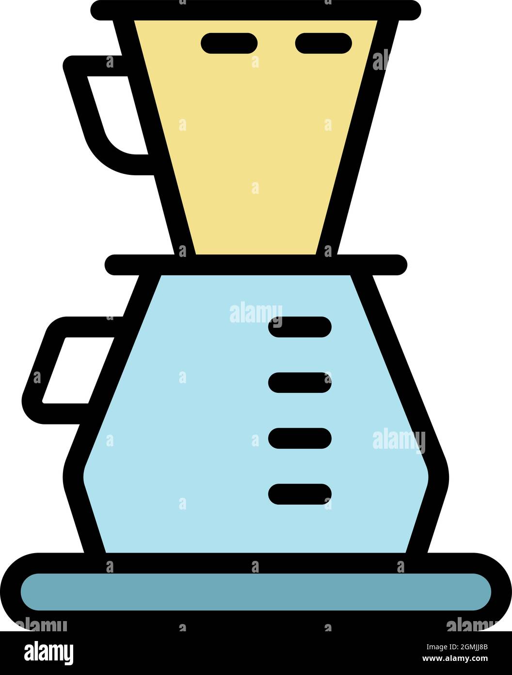 Classic coffee filter icon. Outline classic coffee filter vector icon ...