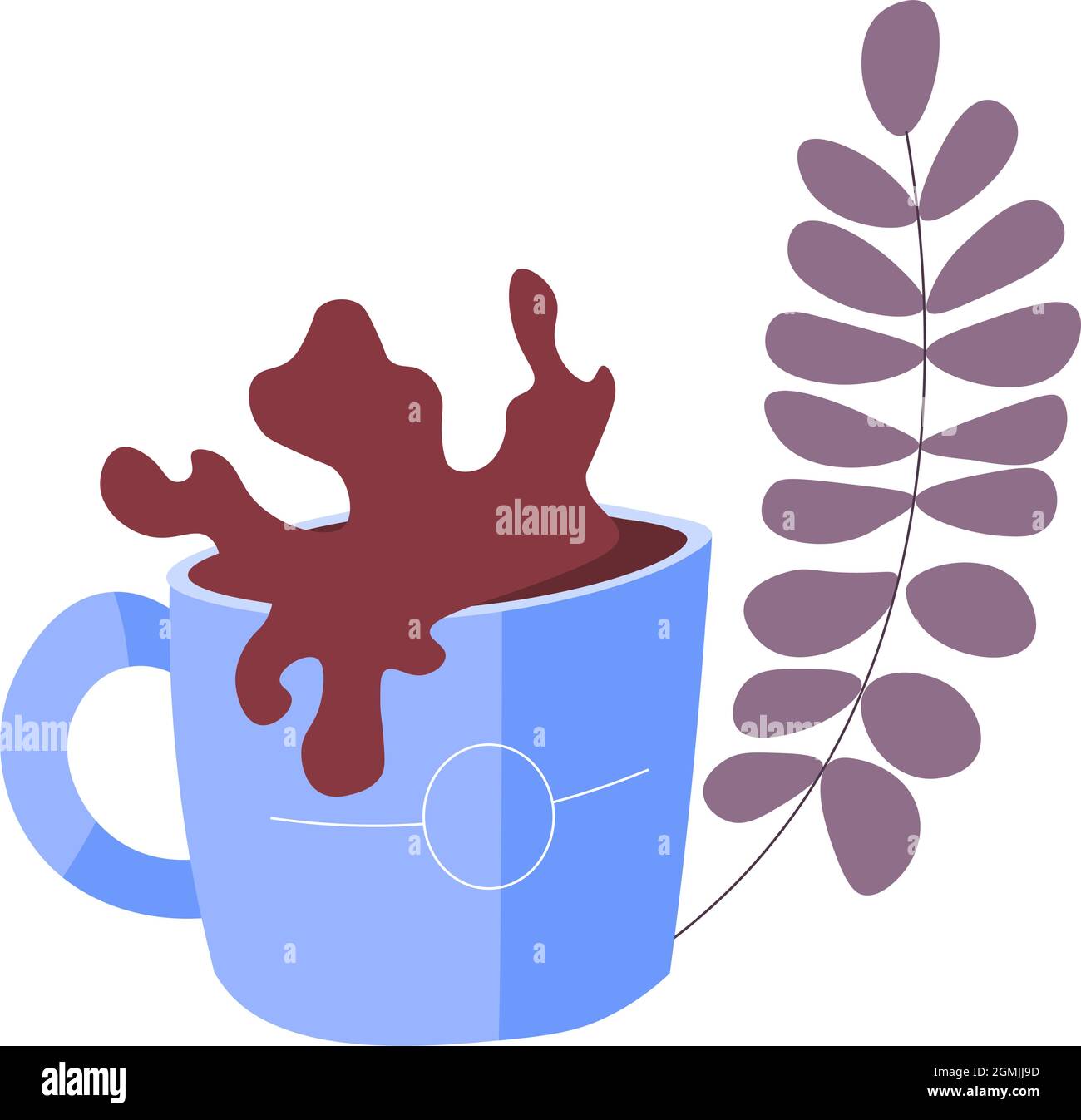 Cup coffee splashes isolated Stock Vector Images - Alamy