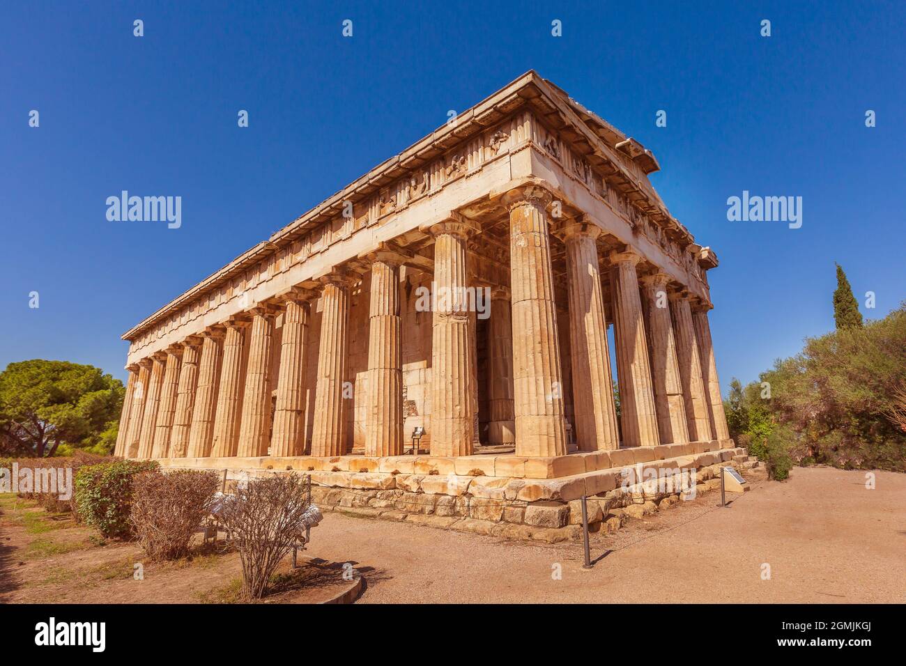 Greece temple theseus athens hi-res stock photography and images - Alamy
