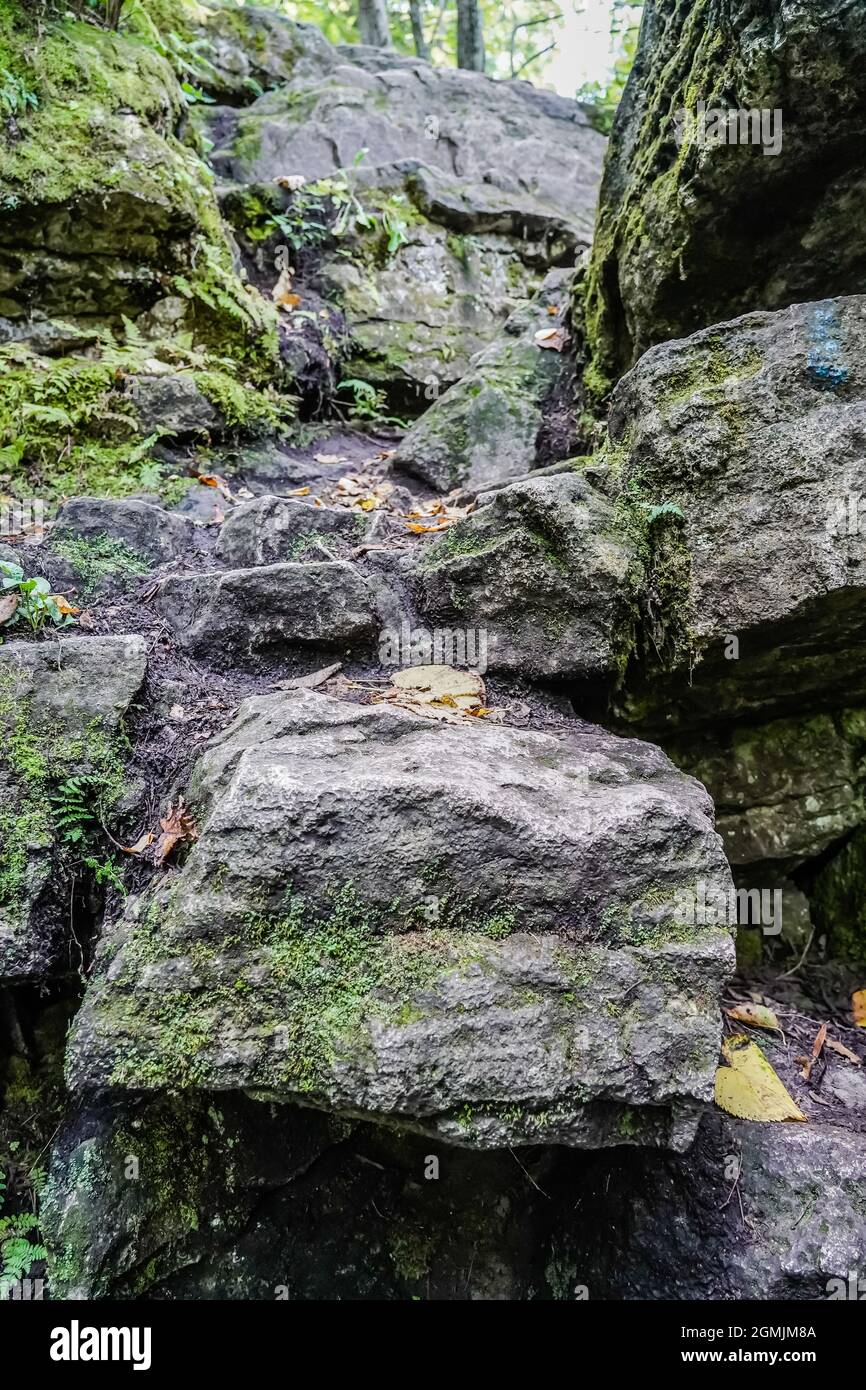 Singhampton cave and hiking trail in Ontario Canada is famous for ...