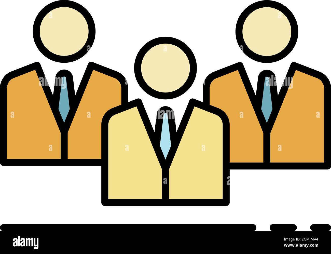 Corporate governance icon. Outline corporate governance vector icon ...