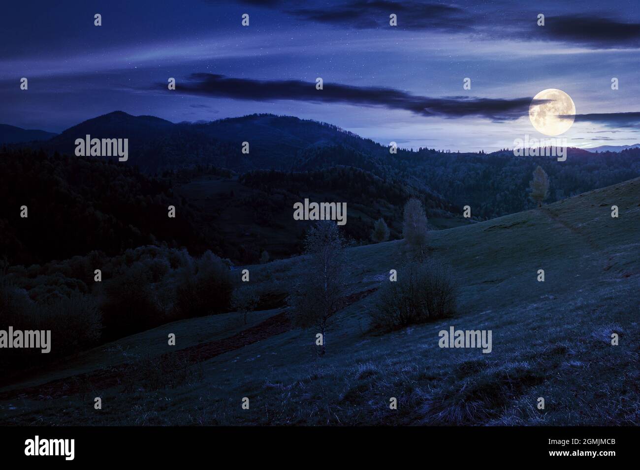 Night rural scenery hi-res stock photography and images - Alamy