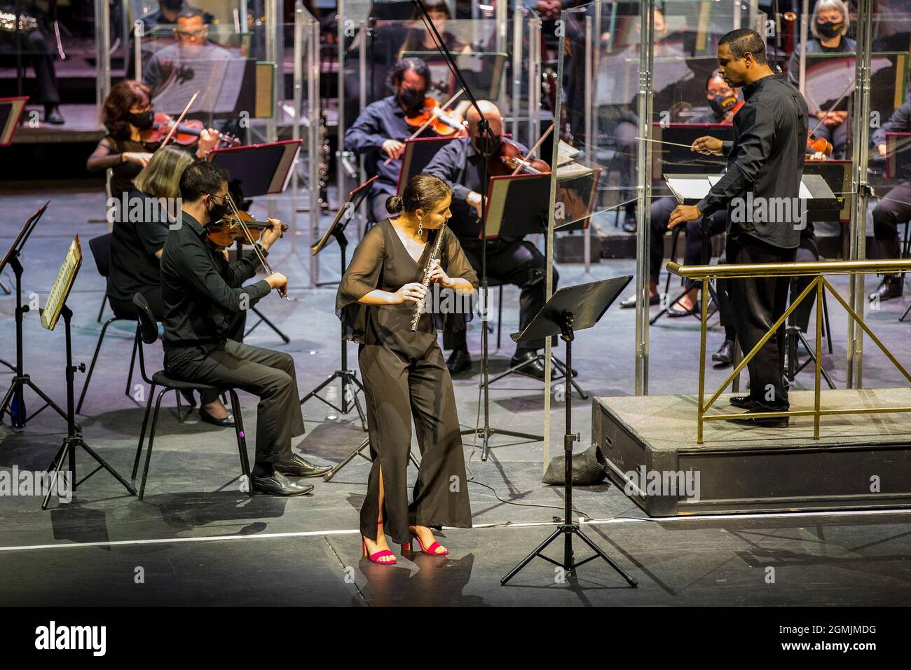 Cape Town, South Africa. 18th Sep, 2021. Musicians perform at a ...