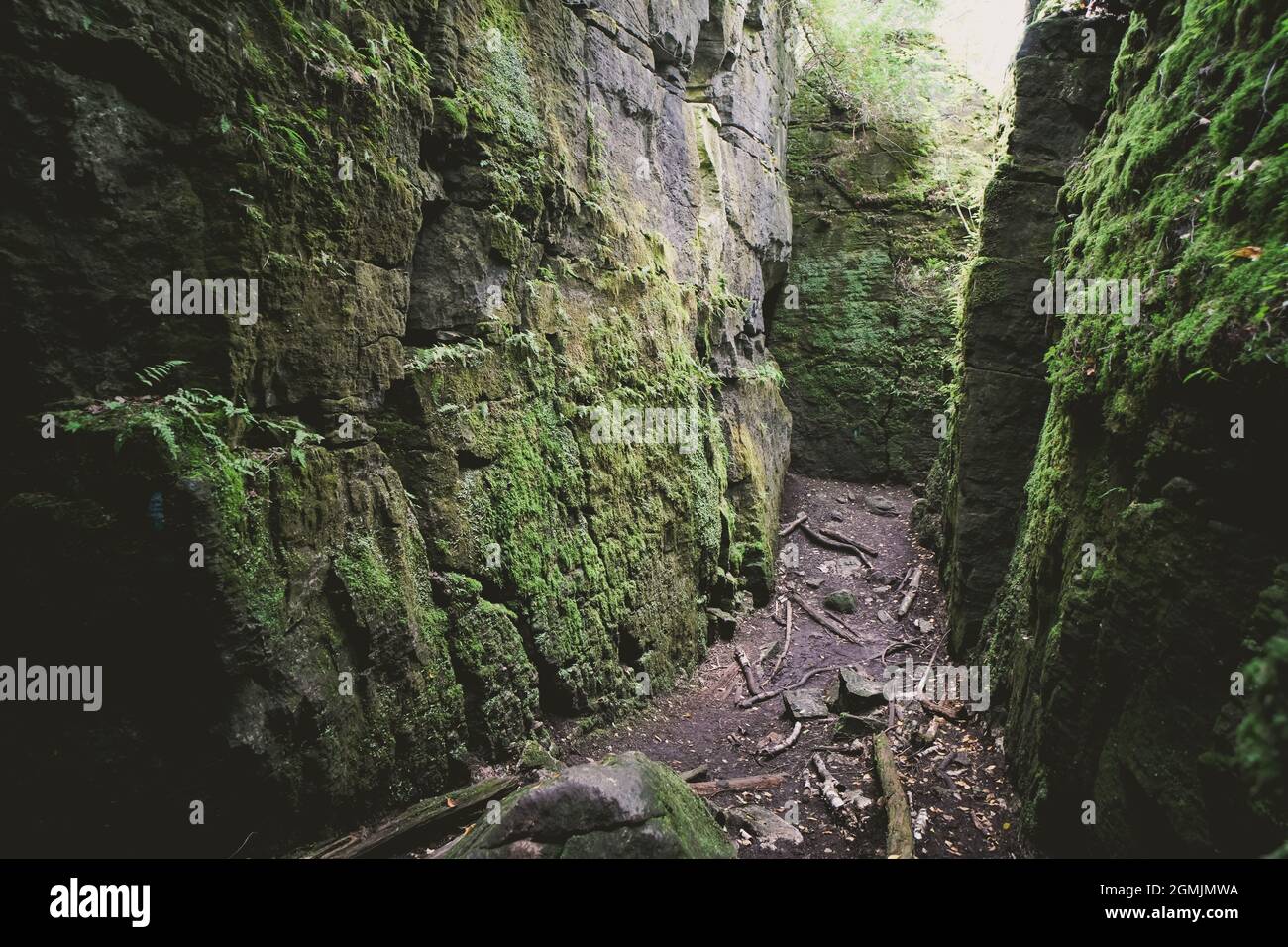 Singhampton cave and hiking trail in Ontario Canada is famous for ...