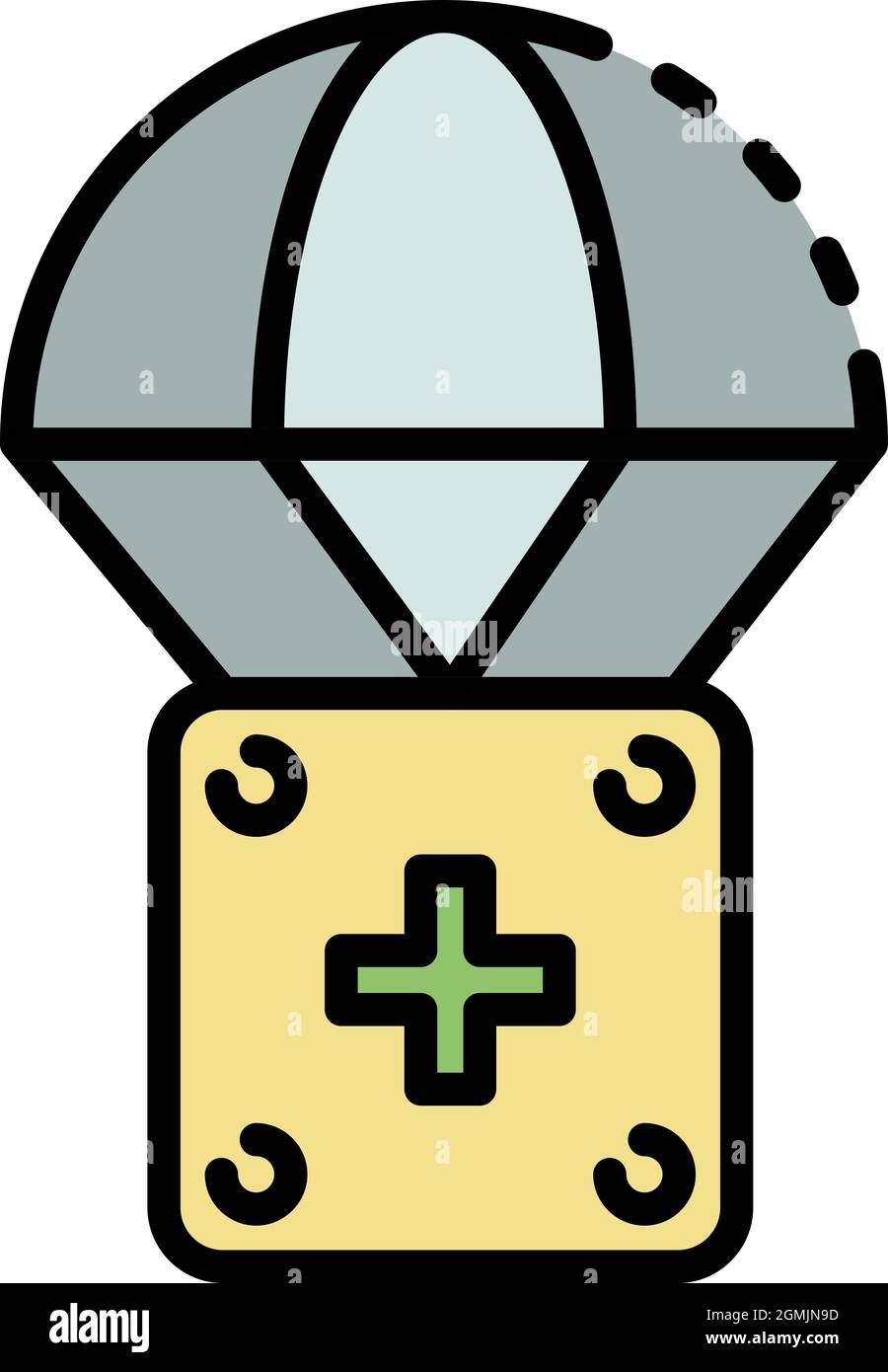 Medical humanitarian aid icon. Outline medical humanitarian aid vector ...