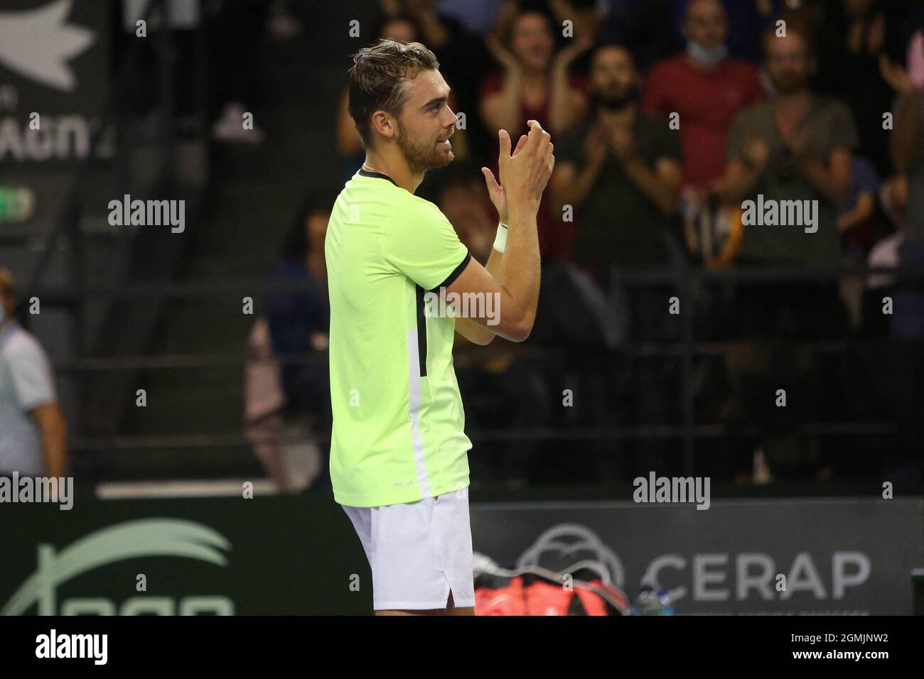 Benjamin Bonzi of France Finale during the Open de Rennes tournament on ...