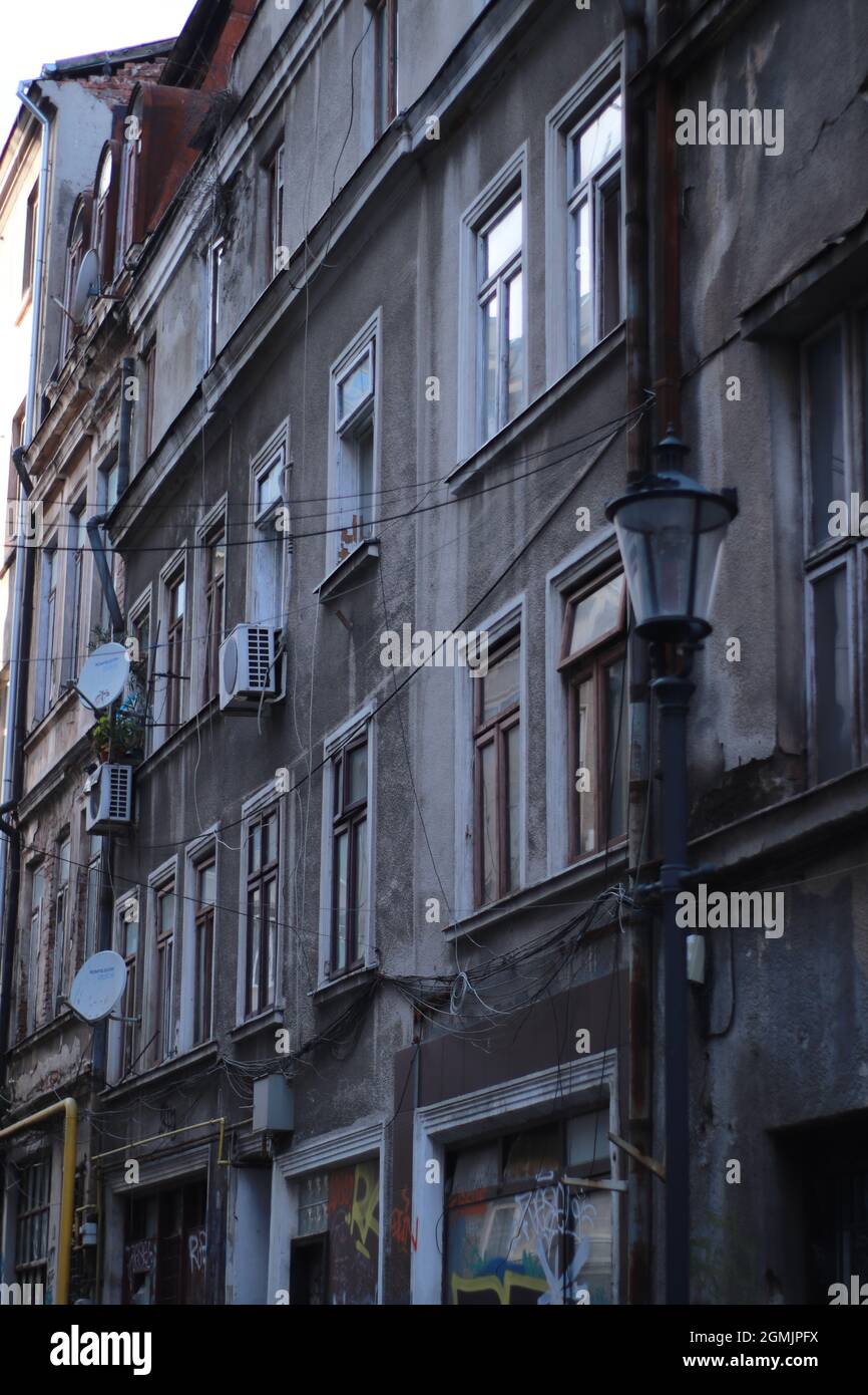 Building for living, sky reflection, neighborhood, Bucharest, human ...