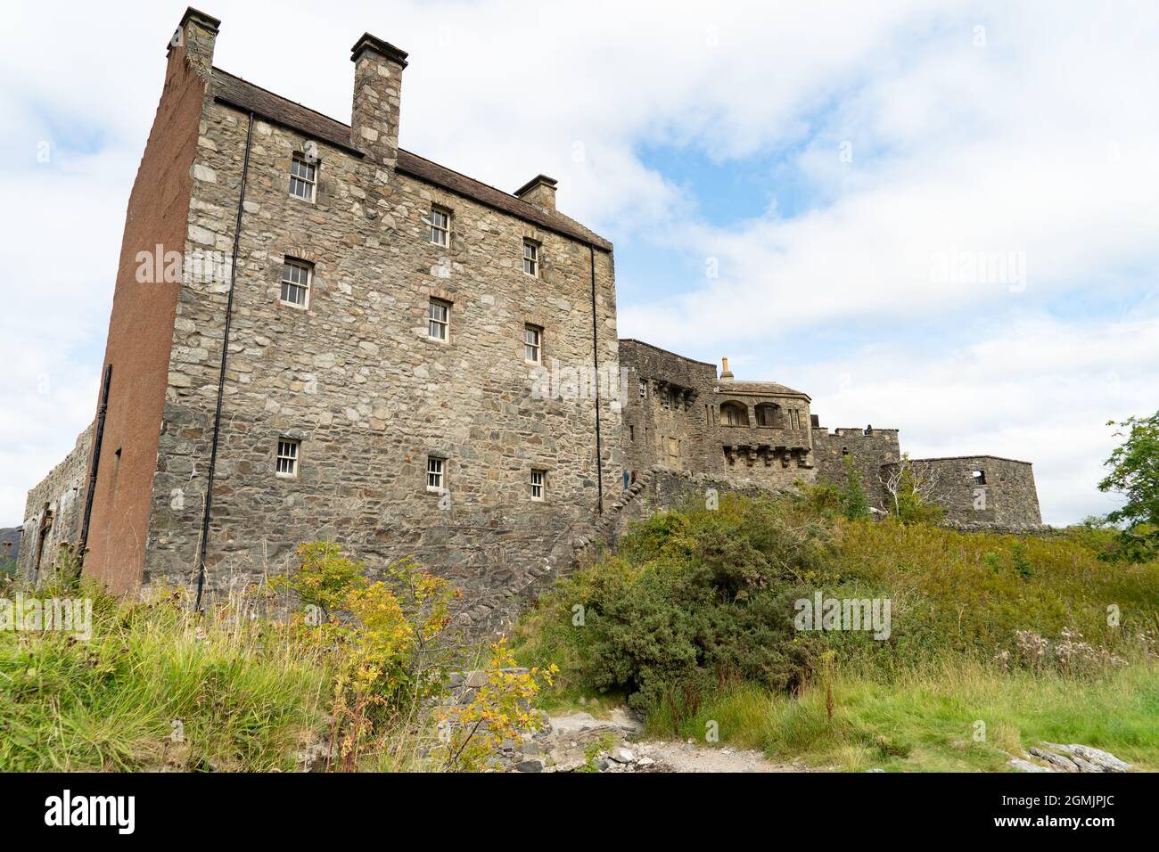 Views of the ancestral seat of the MacRae family, a feudal castle Stock ...
