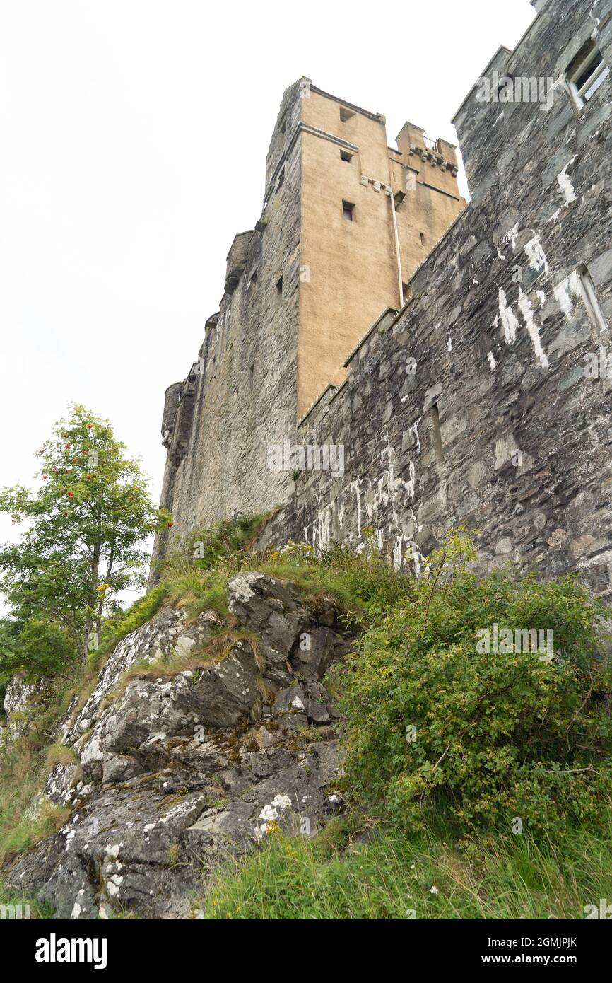 Views of the ancestral seat of the MacRae family, a feudal castle Stock ...