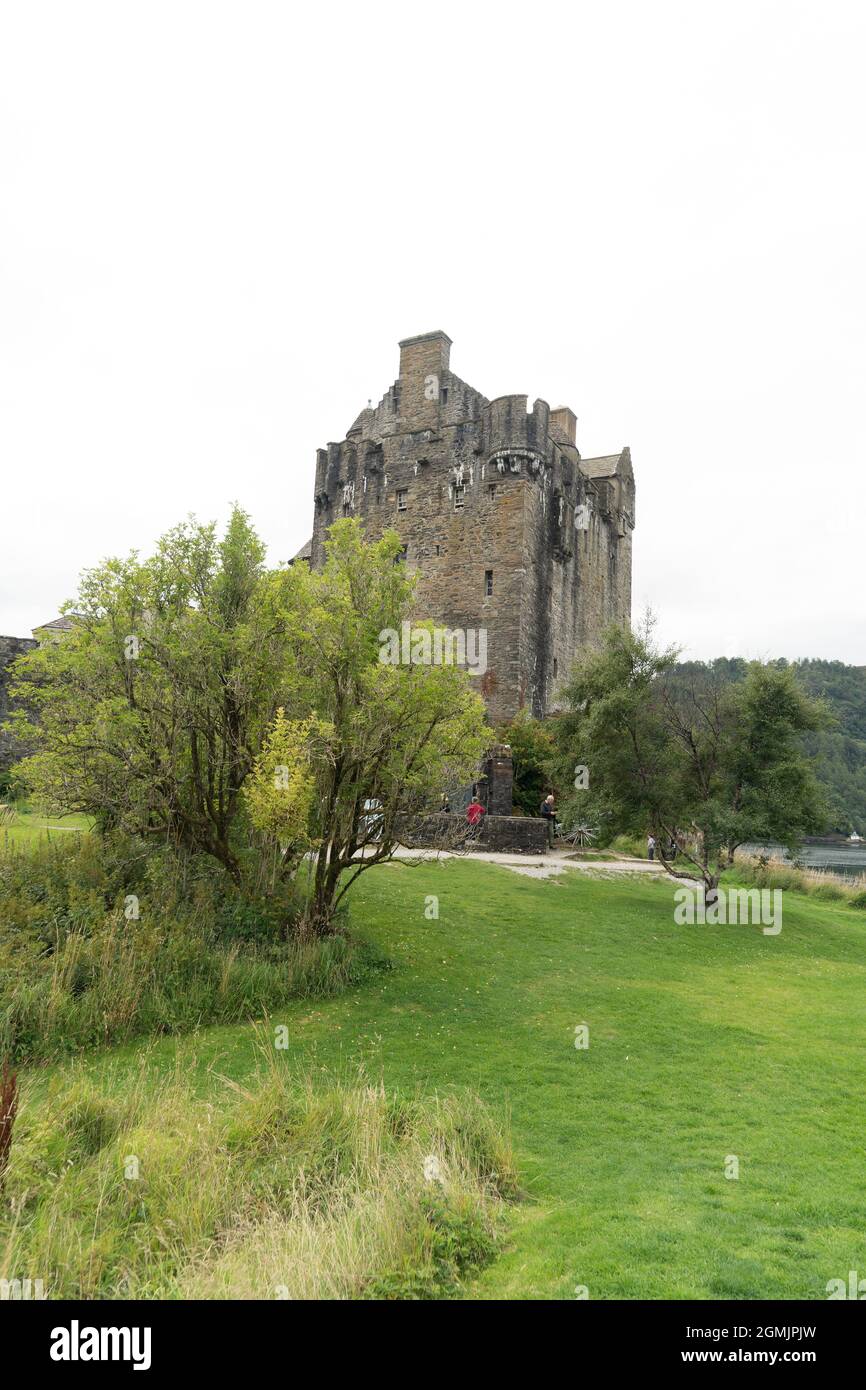 Views of the ancestral seat of the MacRae family, a feudal castle Stock ...