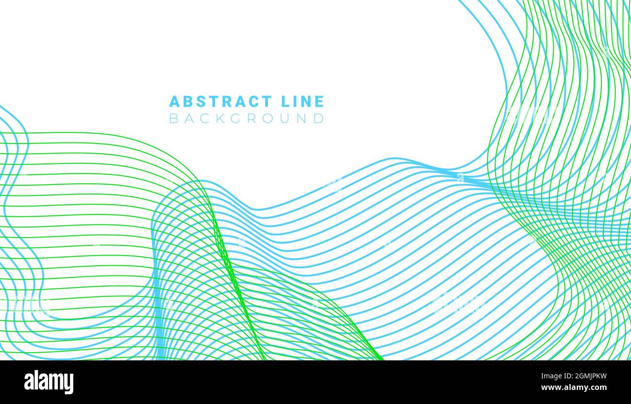 Geometric blue green waves seamless pattern on white background for ...