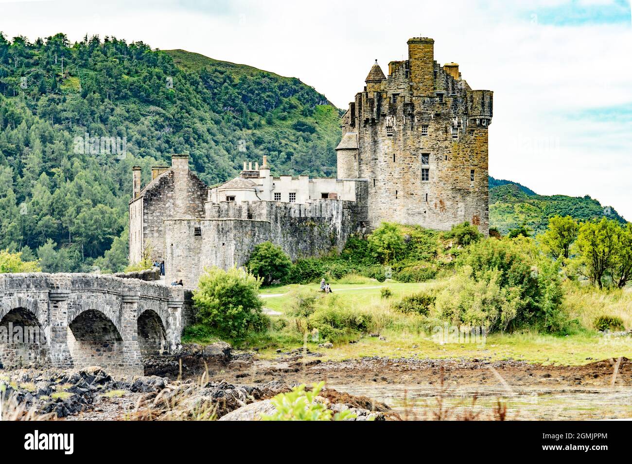 Views of the ancestral seat of the MacRae family, a feudal castle Stock ...