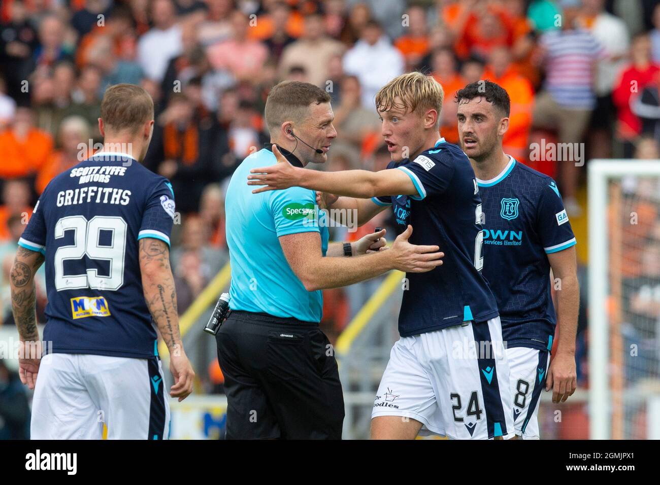 19th September 2021; Tannadice Park, Dundee, Scotland: Scottish Premier ...