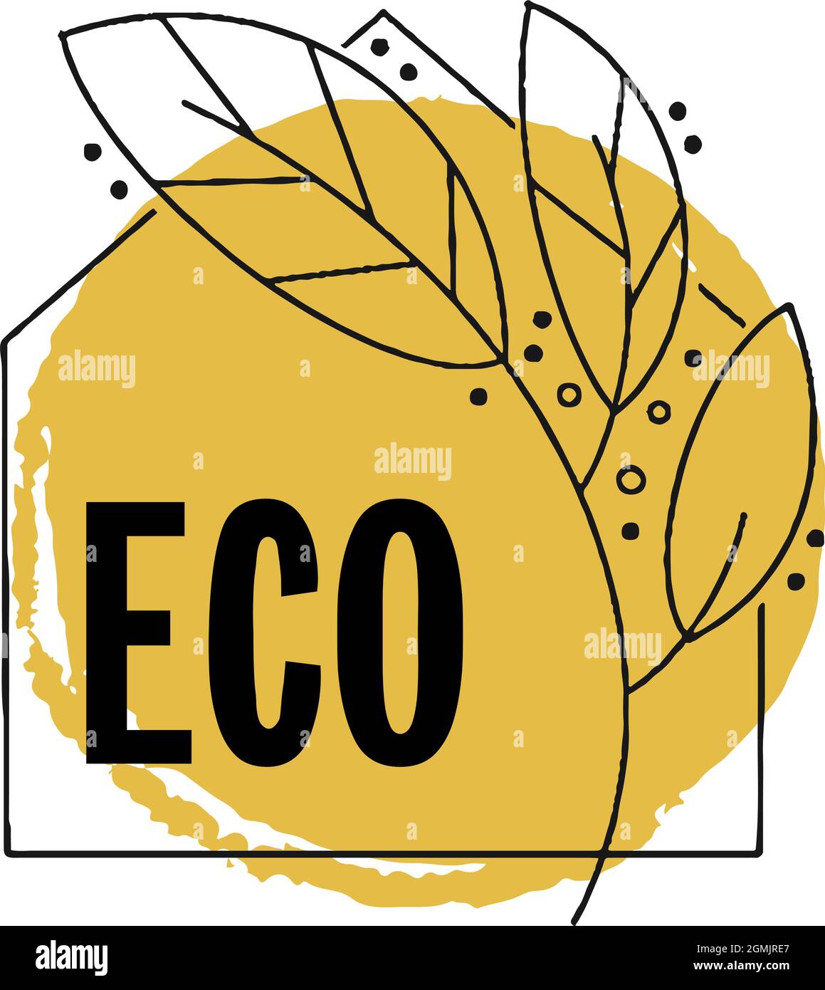 Ecologically friendly and safe, organic product Stock Vector Image ...