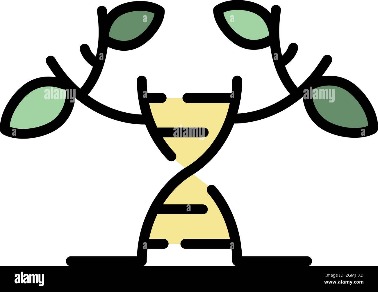 Transgenic biology icon. Outline transgenic biology vector icon color ...