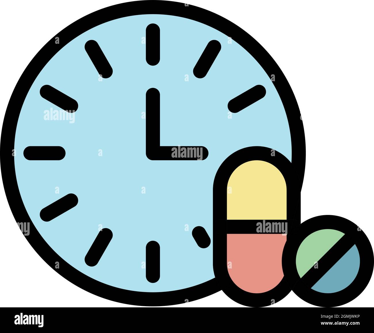 Time to take your medicine Stock Vector Images - Alamy