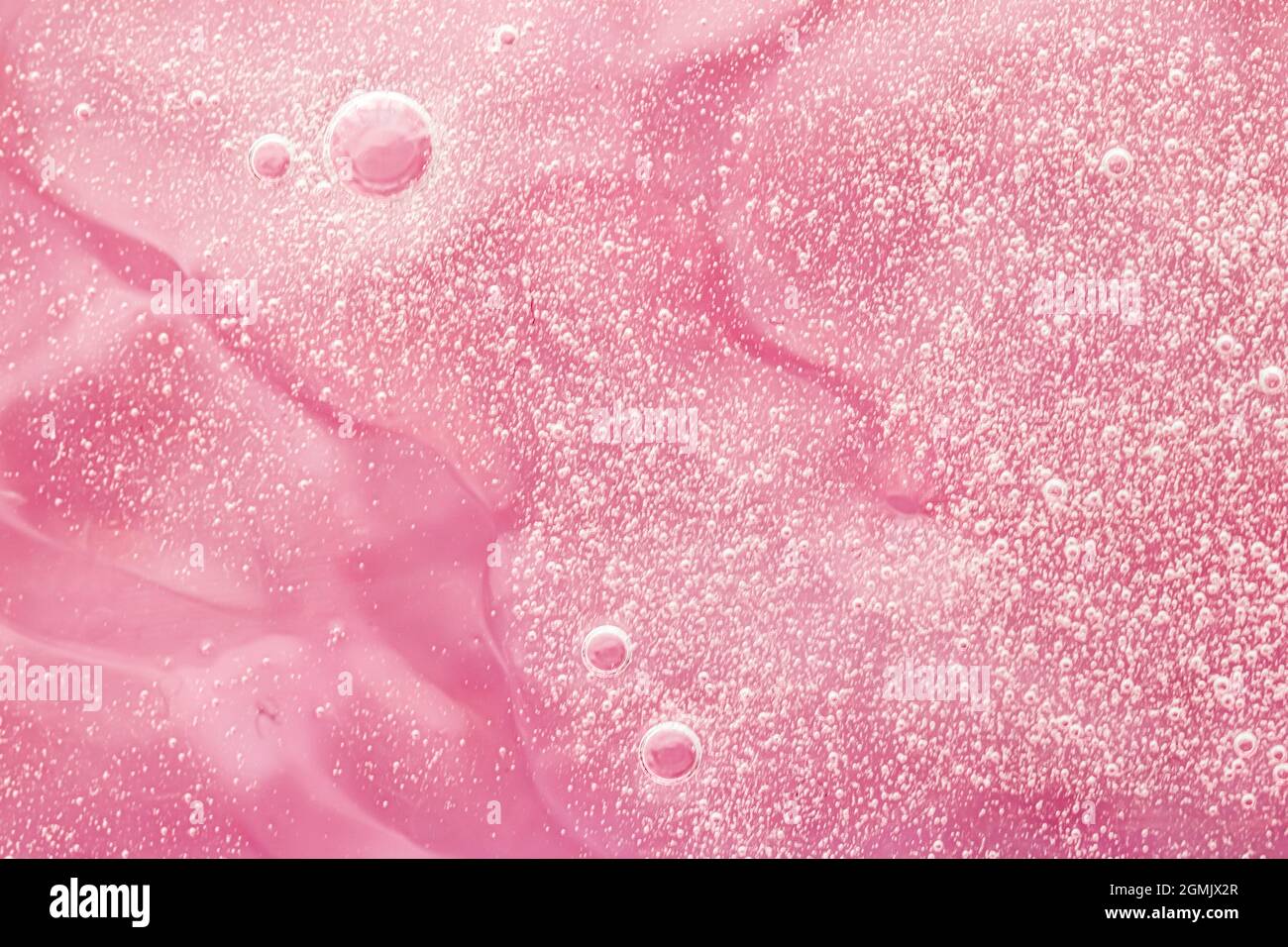 Abstract pink liquid background, paint splash, swirl pattern and water ...